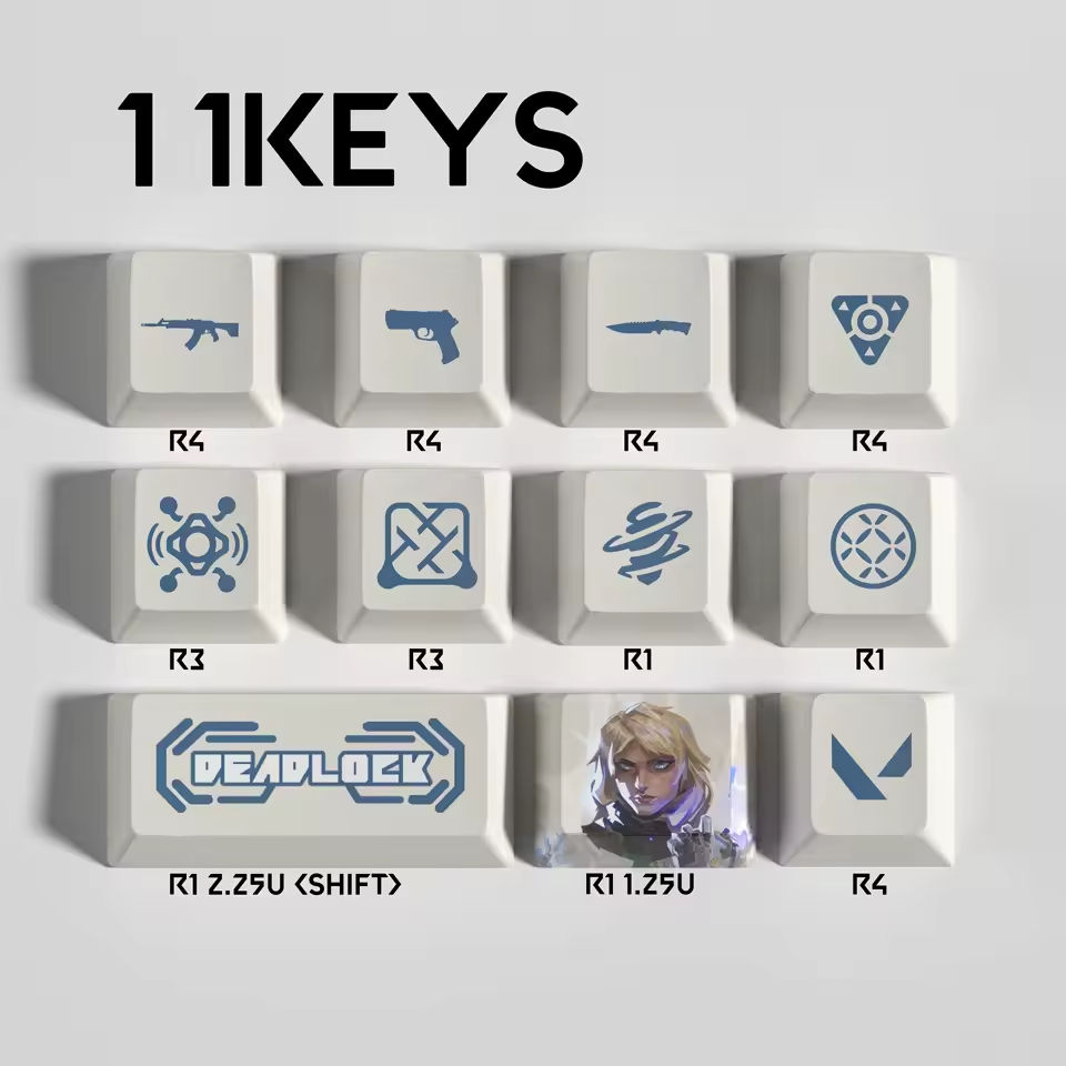 Deadlock 11 Custom OEM Keycaps – Gee Smurfs