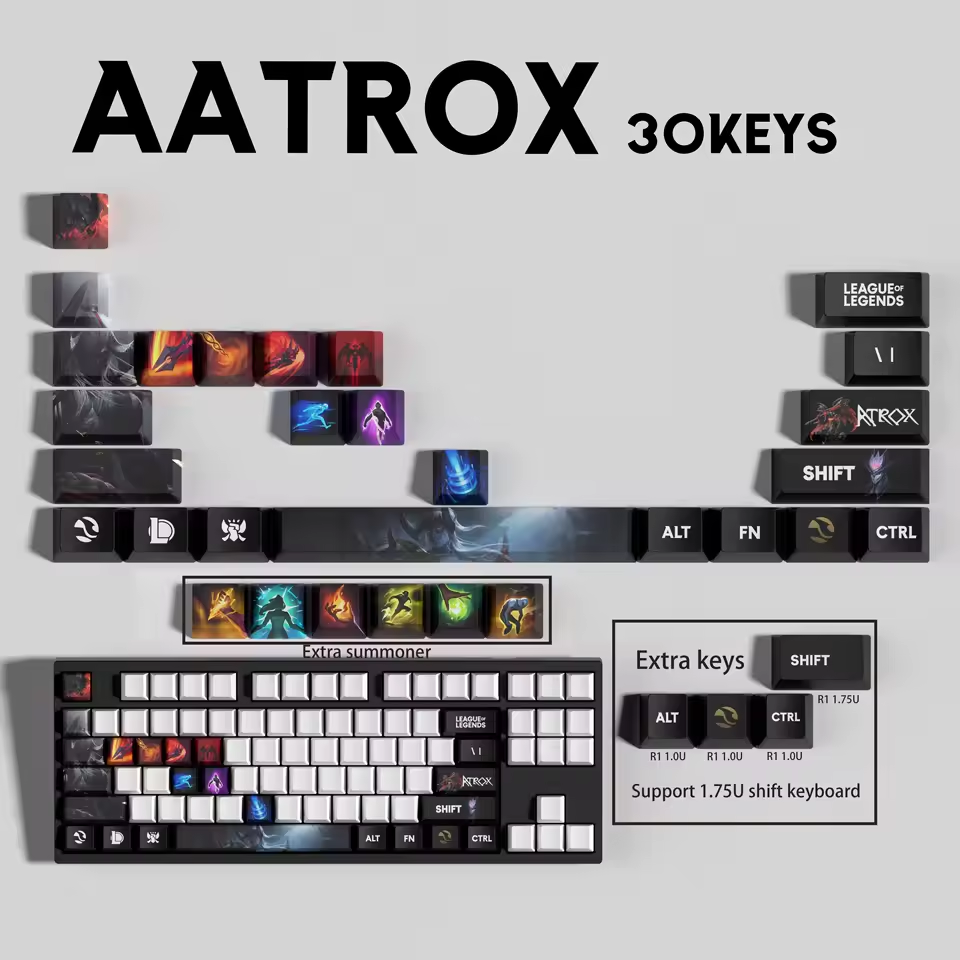 Aatrox 30 Custom OEM Keycaps – Gee Smurfs