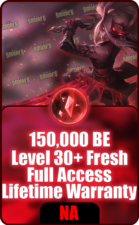 NA SAFE Unranked Smurf - 150,000+ Blue Essence – Gee Smurfs