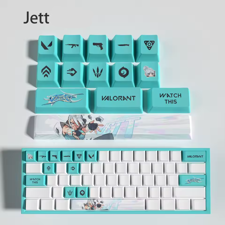 Jett 14 Custom OEM Keycaps – Gee Smurfs