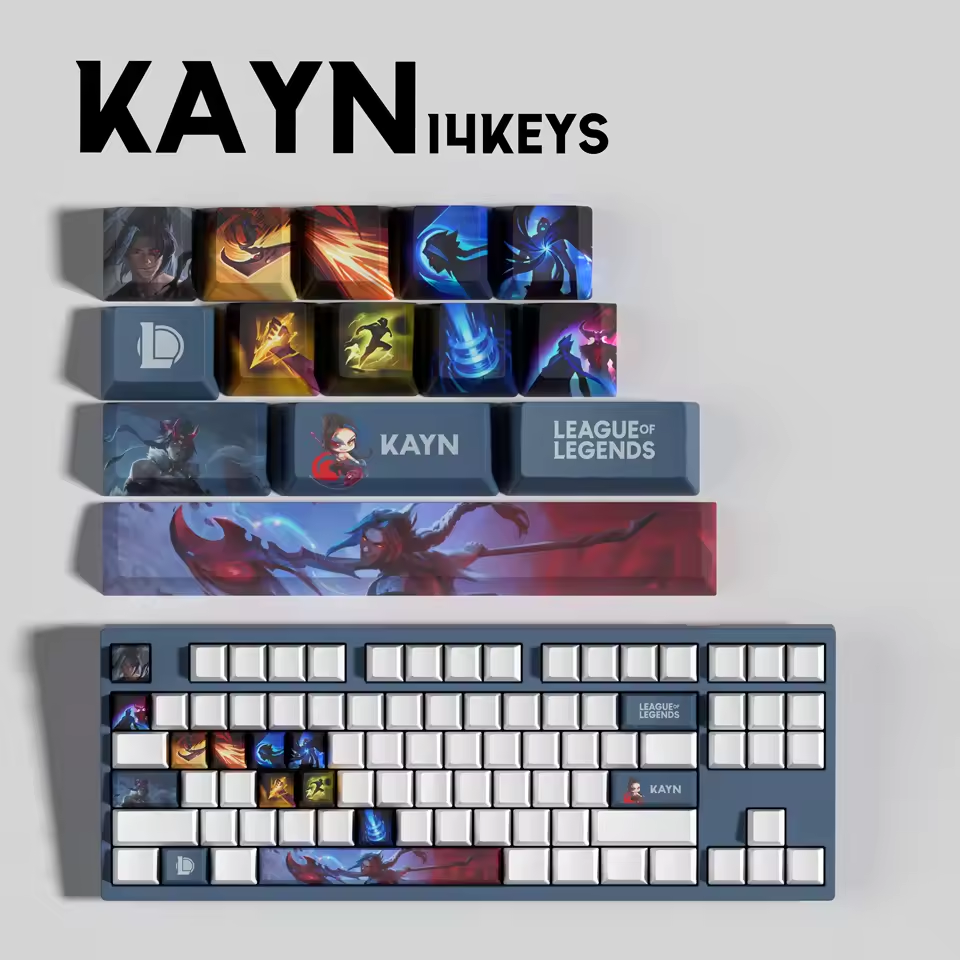Kayn 14 Custom OEM Keycaps – Gee Smurfs
