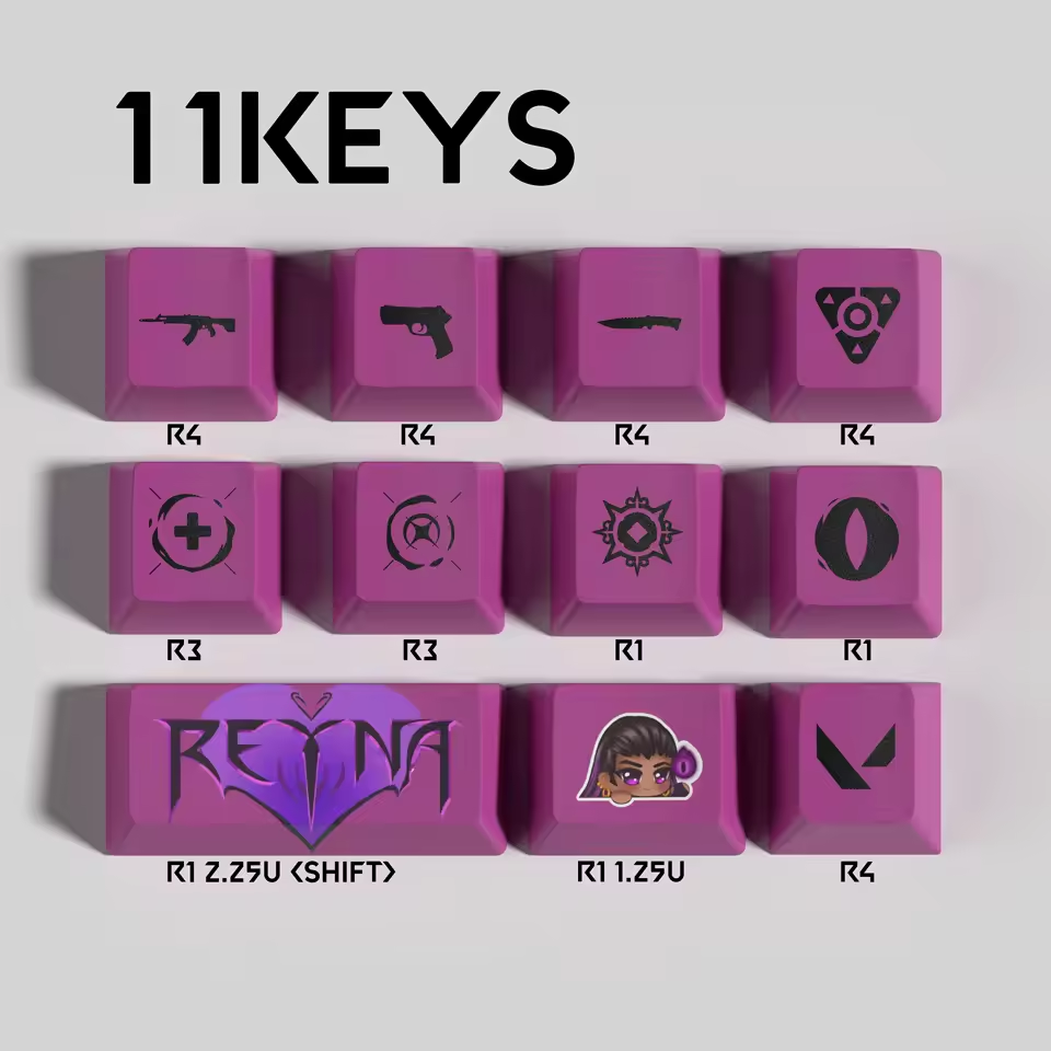 Reyna 11 Custom OEM Keycaps – Gee Smurfs