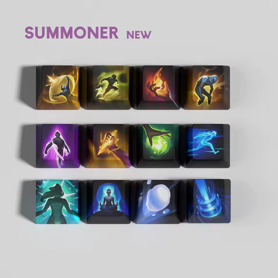 Summoner Icons 12 Custom OEM Keycaps – Gee Smurfs